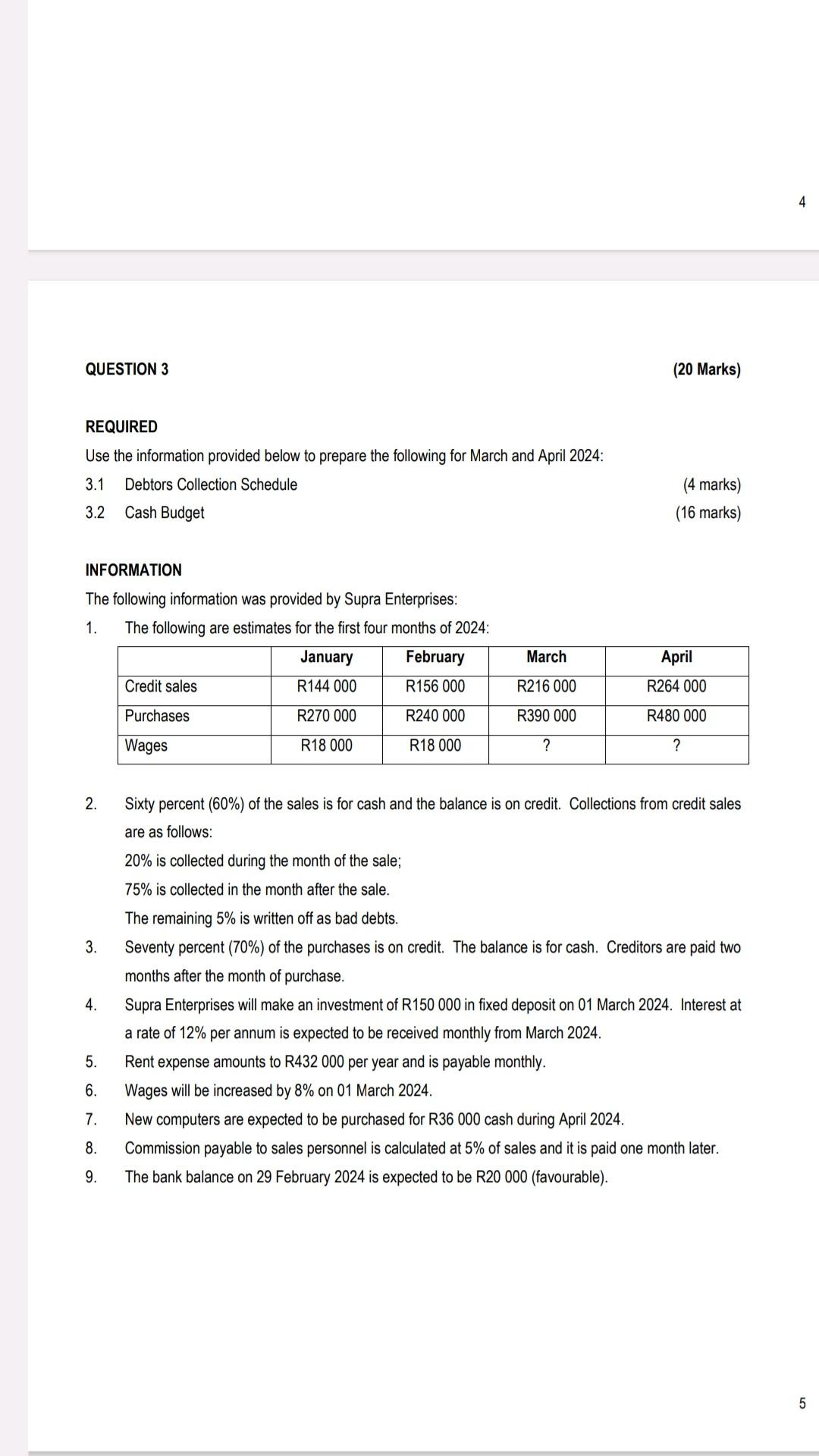 Solved REQUIRED Use the information provided below to | Chegg.com