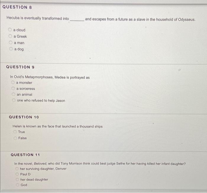 Solved QUESTION 12 or kurios throughout her life A Greek | Chegg.com