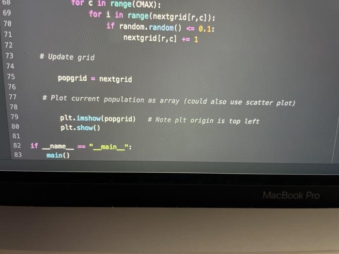 import random import matplotlib.pyplot as plt pilt | Chegg.com