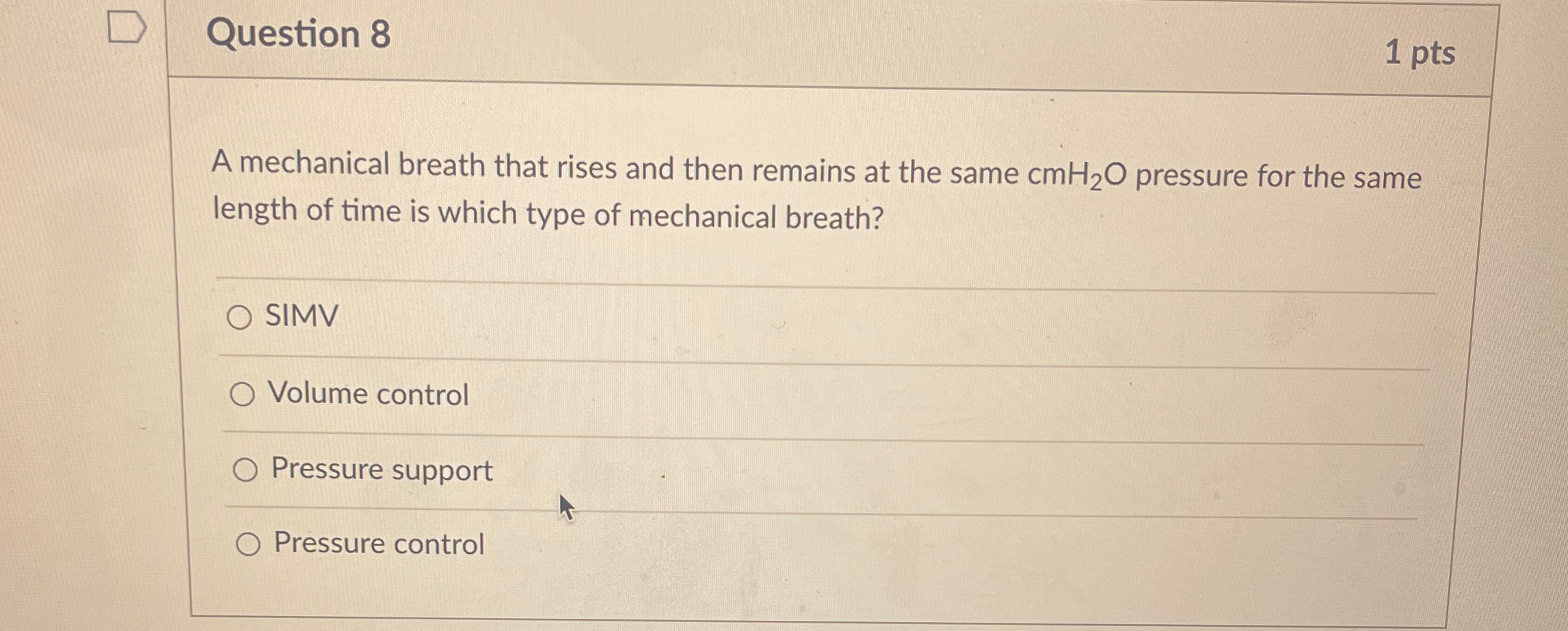 Solved Question 81 ﻿ptsA mechanical breath that rises and | Chegg.com