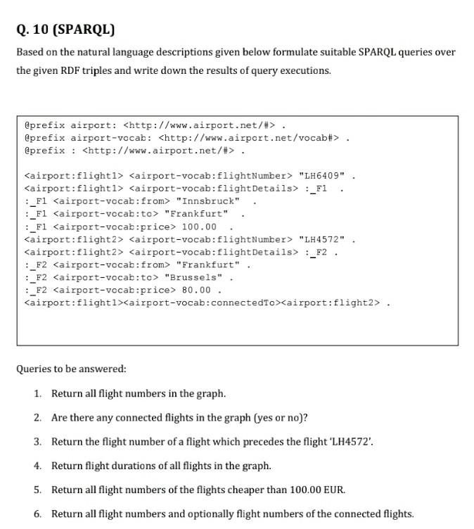 Solved Q. 1 (RDF Syntax) Given the following graph model | Chegg.com