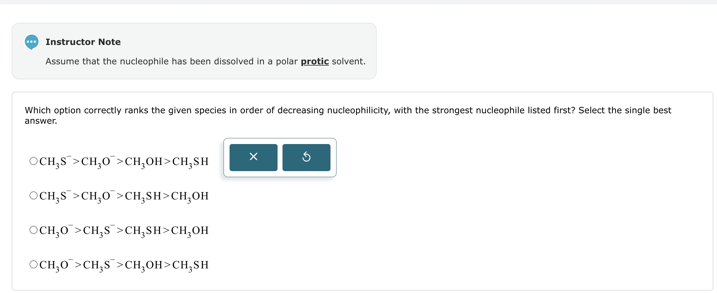 Solved Instructor NoteAssume that the nucleophile has been | Chegg.com