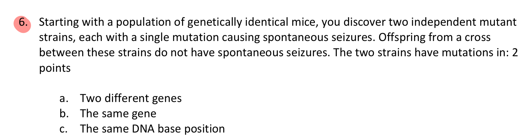 Solved Starting with a population of genetically identical | Chegg.com
