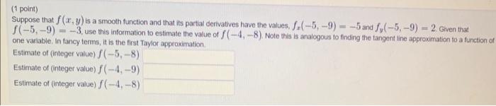 Solved Suppose that f(x,y) is a smooth function and that its | Chegg.com