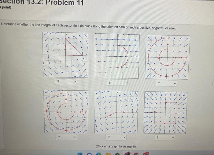 Solved point) Determine whether the line integral of each | Chegg.com