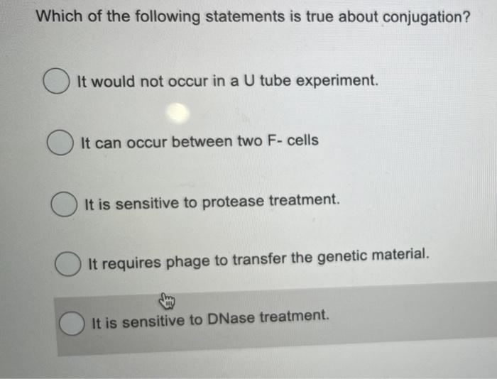 Solved Which of the following statements is true about | Chegg.com