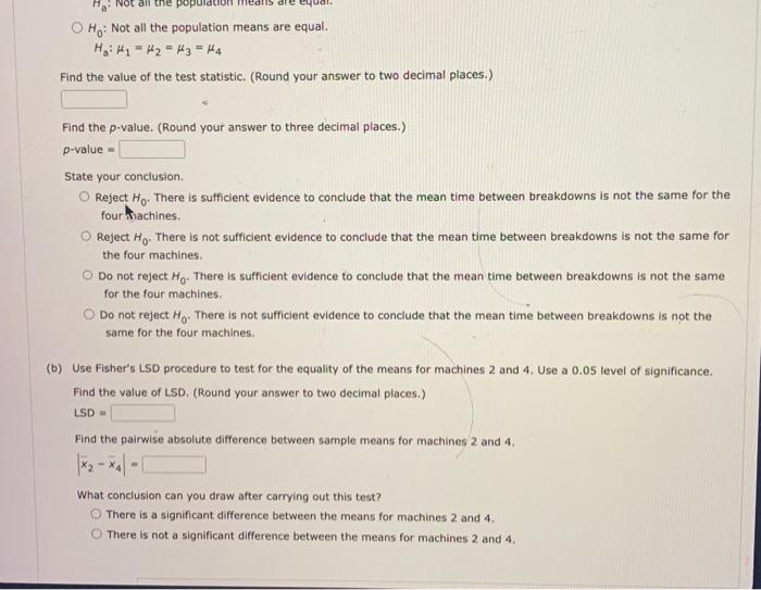 Solved To test for any significant difference in the number | Chegg.com