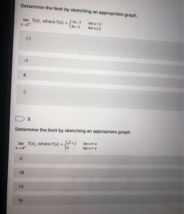 Solved Determine the limit by sketching an appropriate | Chegg.com