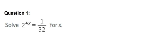 Solved Question 1:Solve 24x=132 ﻿for x. | Chegg.com