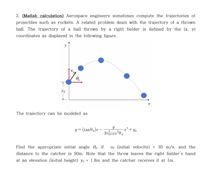 2. (Matlab calculation) Aerospace engineers sometimes | Chegg.com