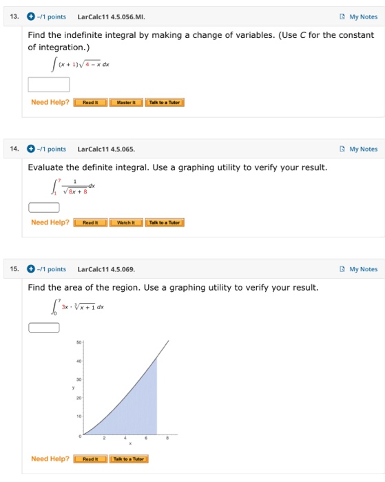 Solved 13. - 1 points LarCalc 11 4.5.056.MI. My Notes Find | Chegg.com Solved 13. - 1 points LarCalc 11 4.5.056.MI. My Notes Find | Chegg.com