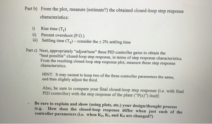Solved QUESTION 4: Analysis/extension of PID controllers | Chegg.com