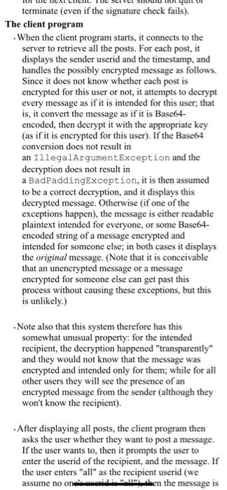 Solved You will write a client-server message board | Chegg.com