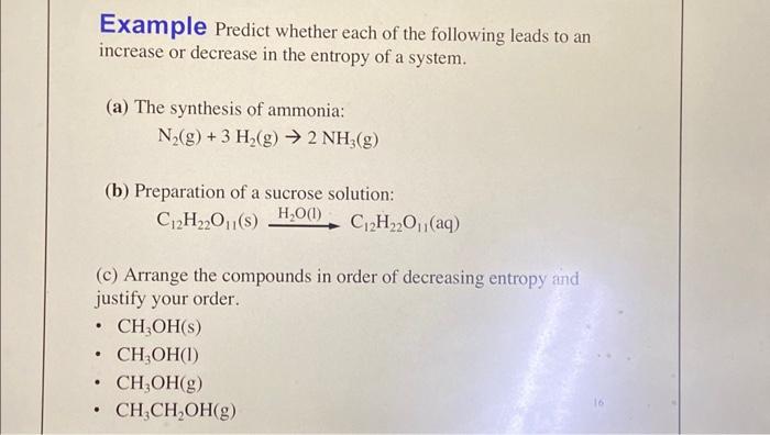 Solved Example Predict whether each of the following leads | Chegg.com