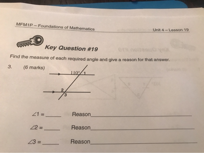 Solved MFM1P - Foundations of Mathematics Unit 4 - Lesson 19 | Chegg.com