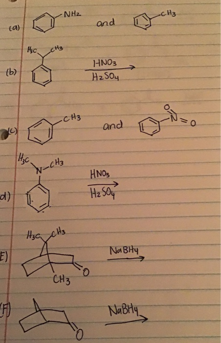 Solved NHz CH3 and (a) Hc. CH₃ (b) HNO3 H2SO4 .CH₃ and Azc. | Chegg.com
