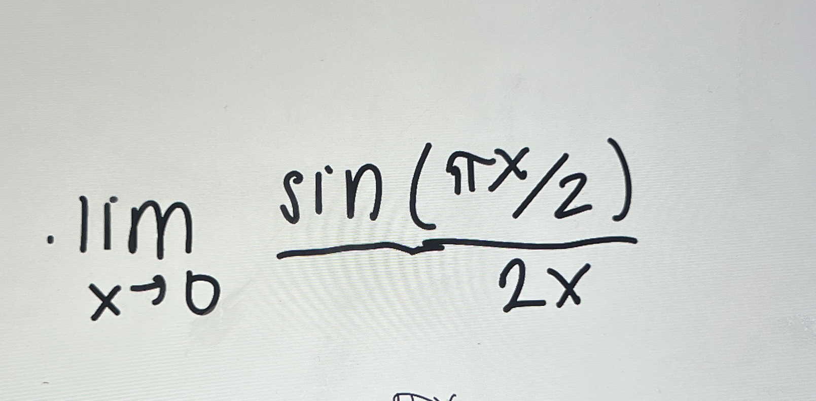 Solved limx→0sin(πx2)2x | Chegg.com