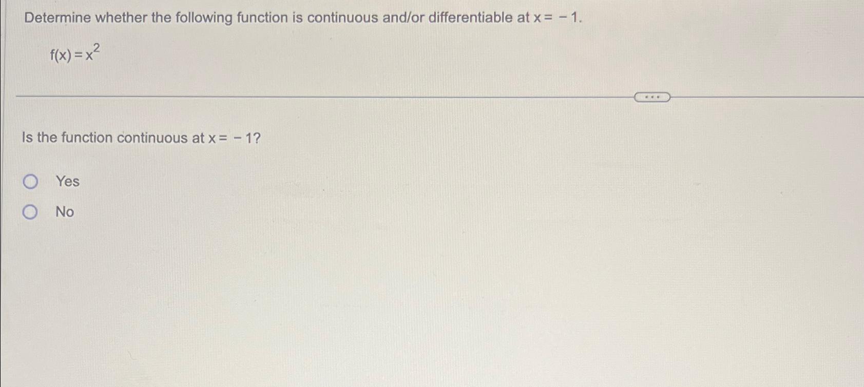 Solved Determine whether the following function is | Chegg.com