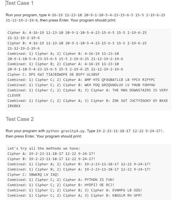 Solved Cipher A is a shifting cipher. Each letter in the | Chegg.com