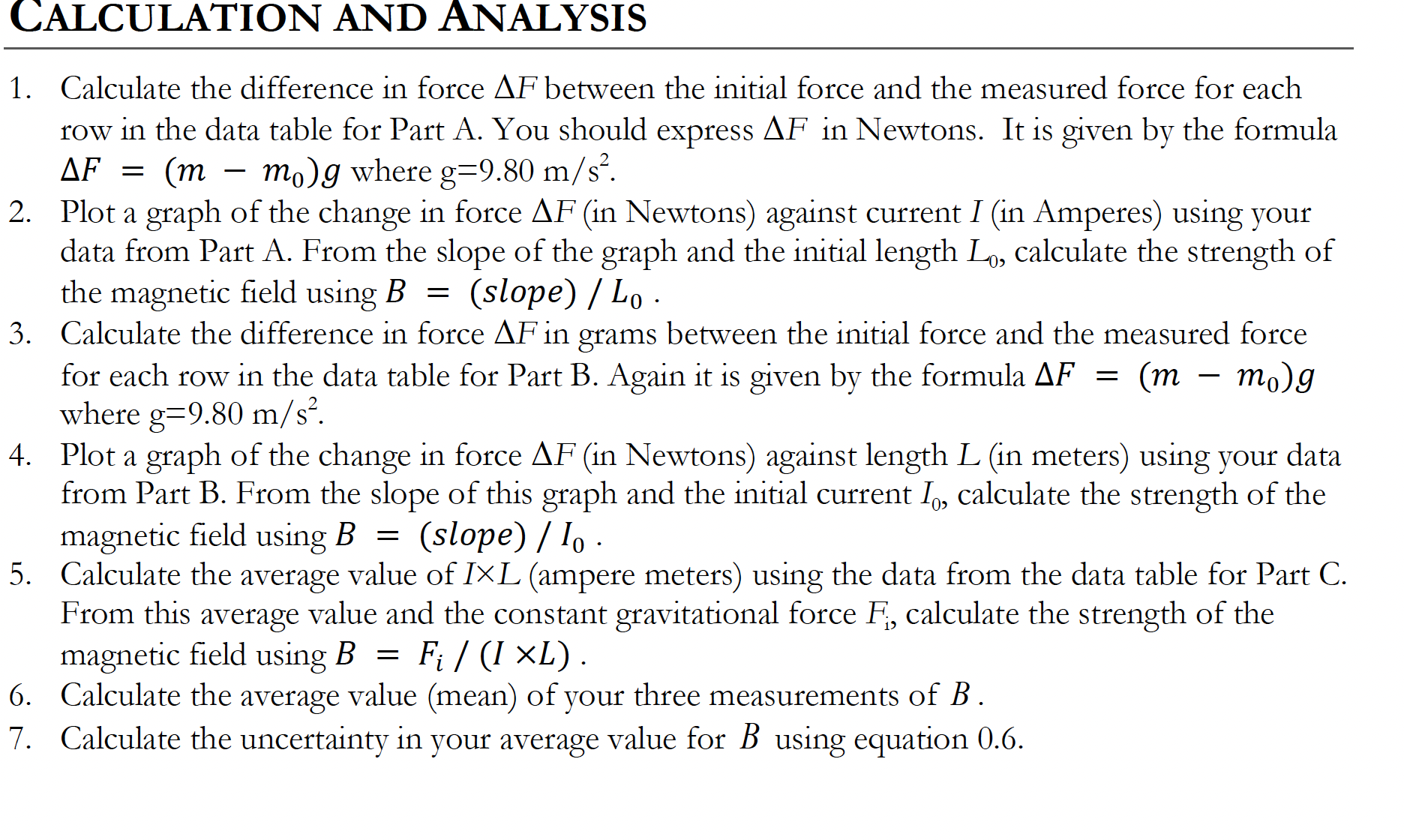 Solved Experiment 4: Force on a Current-CarryingConductor in | Chegg.com