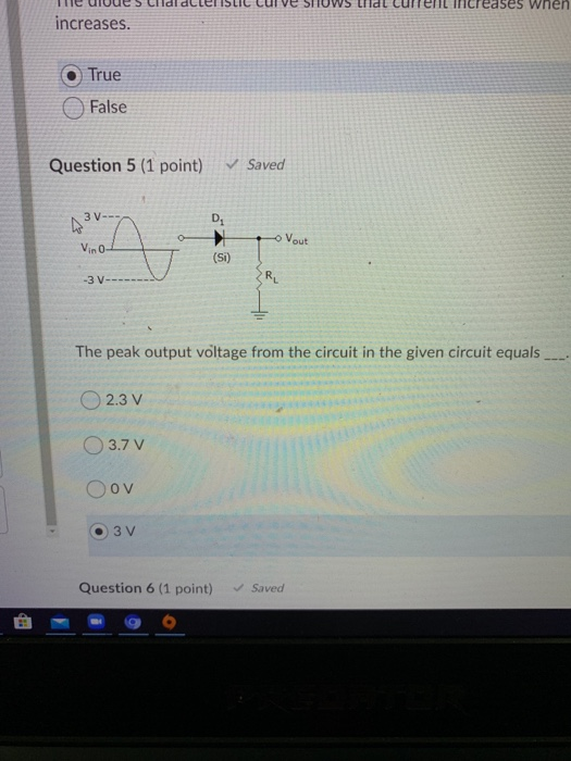 Solved OWS Luld reases when increases. True False Question 5 | Chegg.com