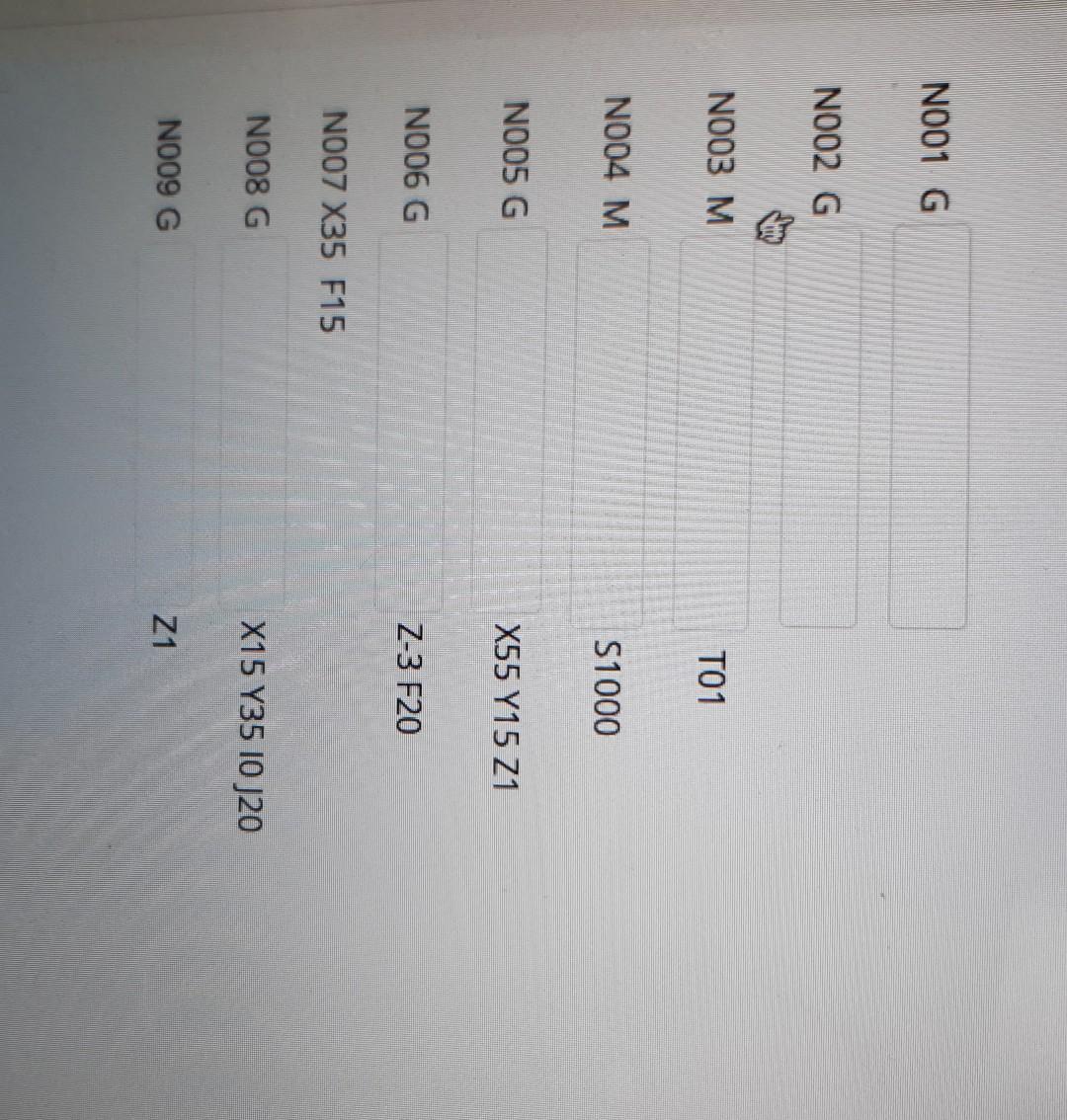 Solved Question 4 A part program(G&M codes) needs to be | Chegg.com