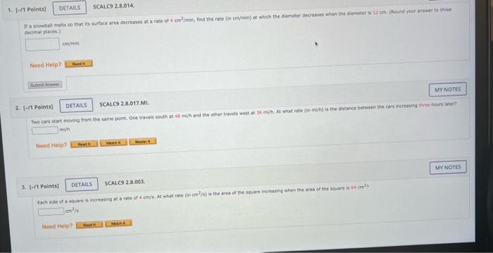 Solved cecitsal thaces.) erivenir. 2. [-/t Points) SCALC9 | Chegg.com Solved cecitsal thaces.) erivenir. 2. [-/t Points) SCALC9 | Chegg.com