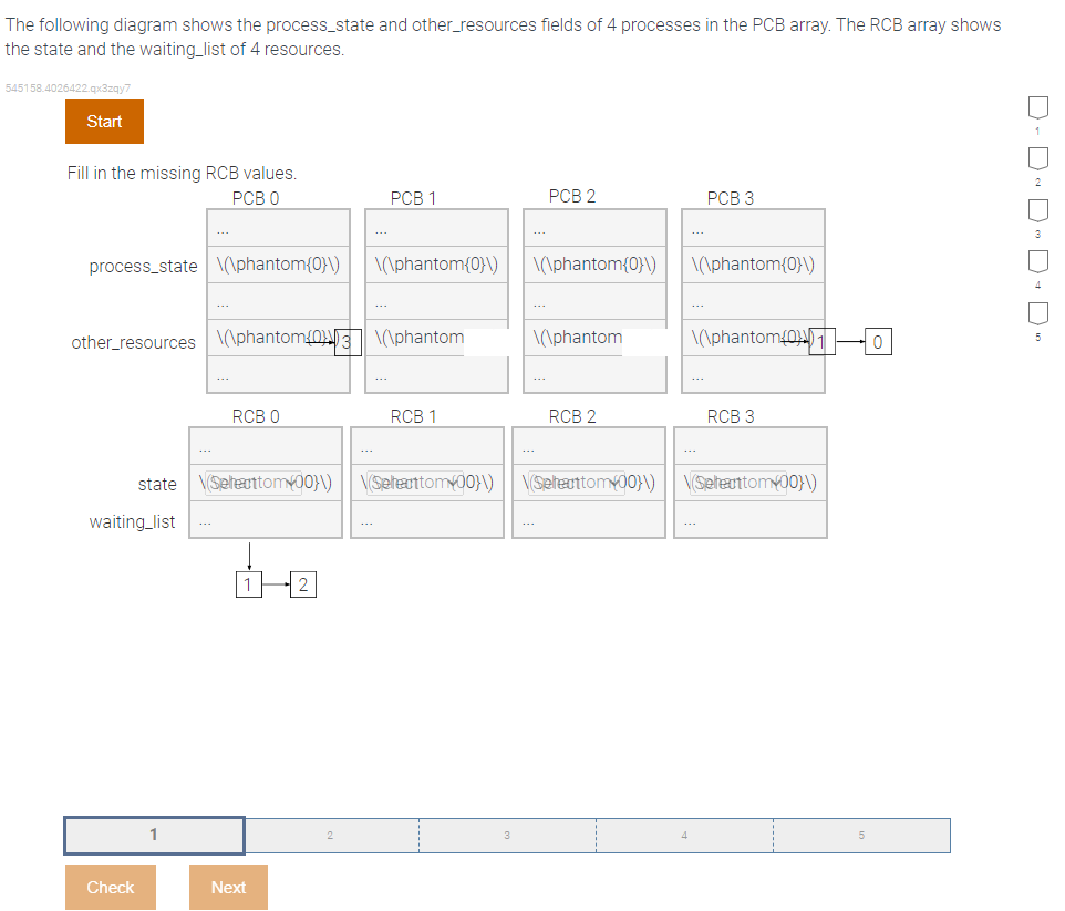 The following diagram shows the process_state and | Chegg.com