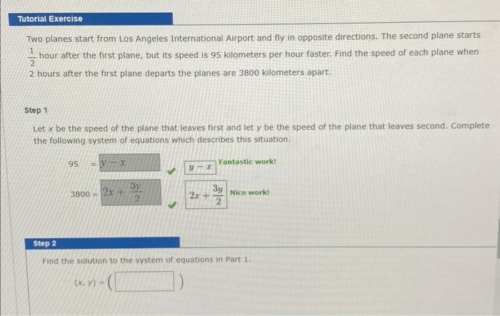 Solved Please Solve The System Of Equations In Terms Of