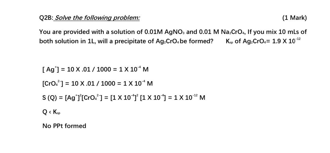 Solved Q2B: Solve the following problem:(1 ﻿Mark)You are | Chegg.com