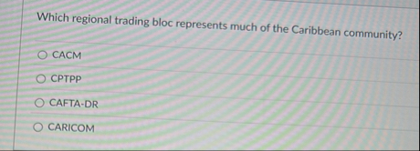 Solved Which regional trading bloc represents much of the | Chegg.com