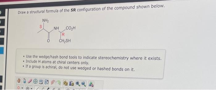 Solved Draw a structural formula of the R configuration of | Chegg.com
