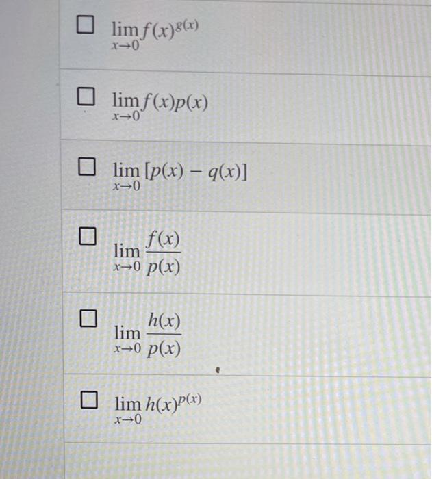 Solved Suppose that the following functions all have the | Chegg.com