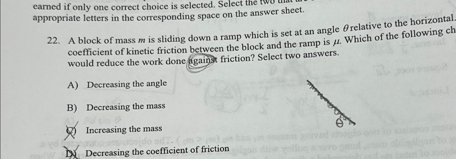 Solved earned if only one correct choice is selected. Select | Chegg.com