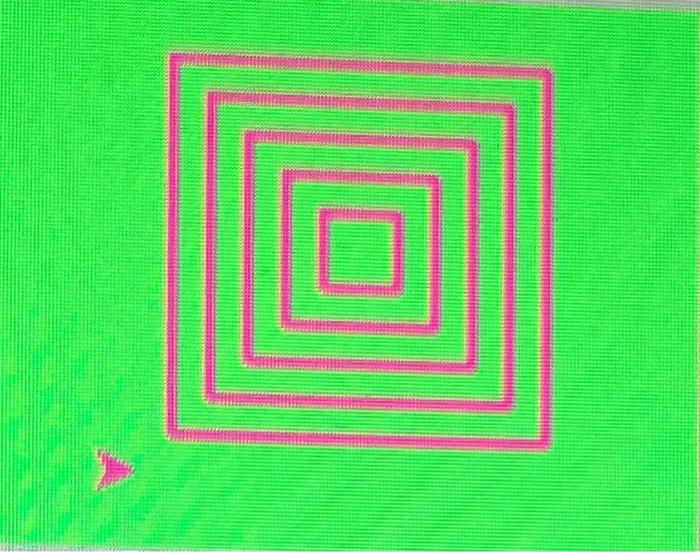Solved Draw the picture of the concentric squares in the | Chegg.com