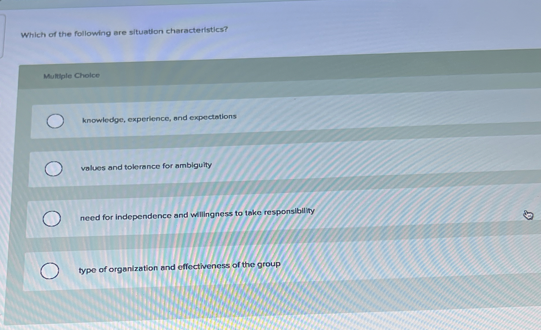 Solved Which of the following are situation | Chegg.com