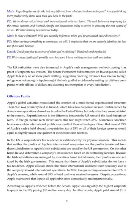 Introduction Tim Cook TC Apple s CEO And Peter Chegg