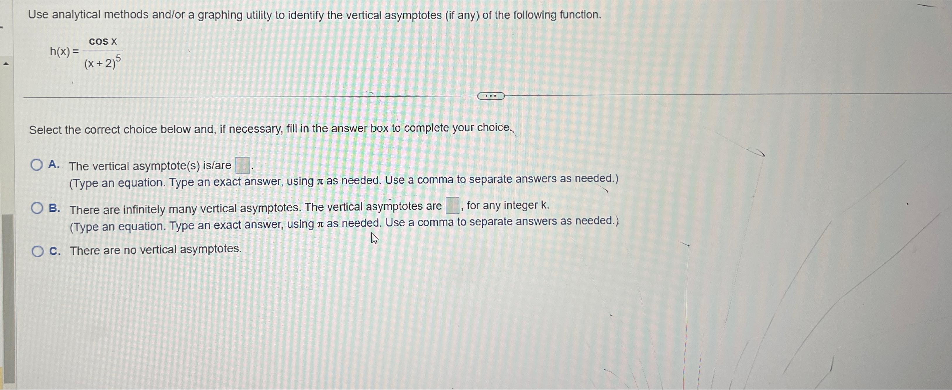 Solved Use analytical methods and/or a graphing utility to | Chegg.com