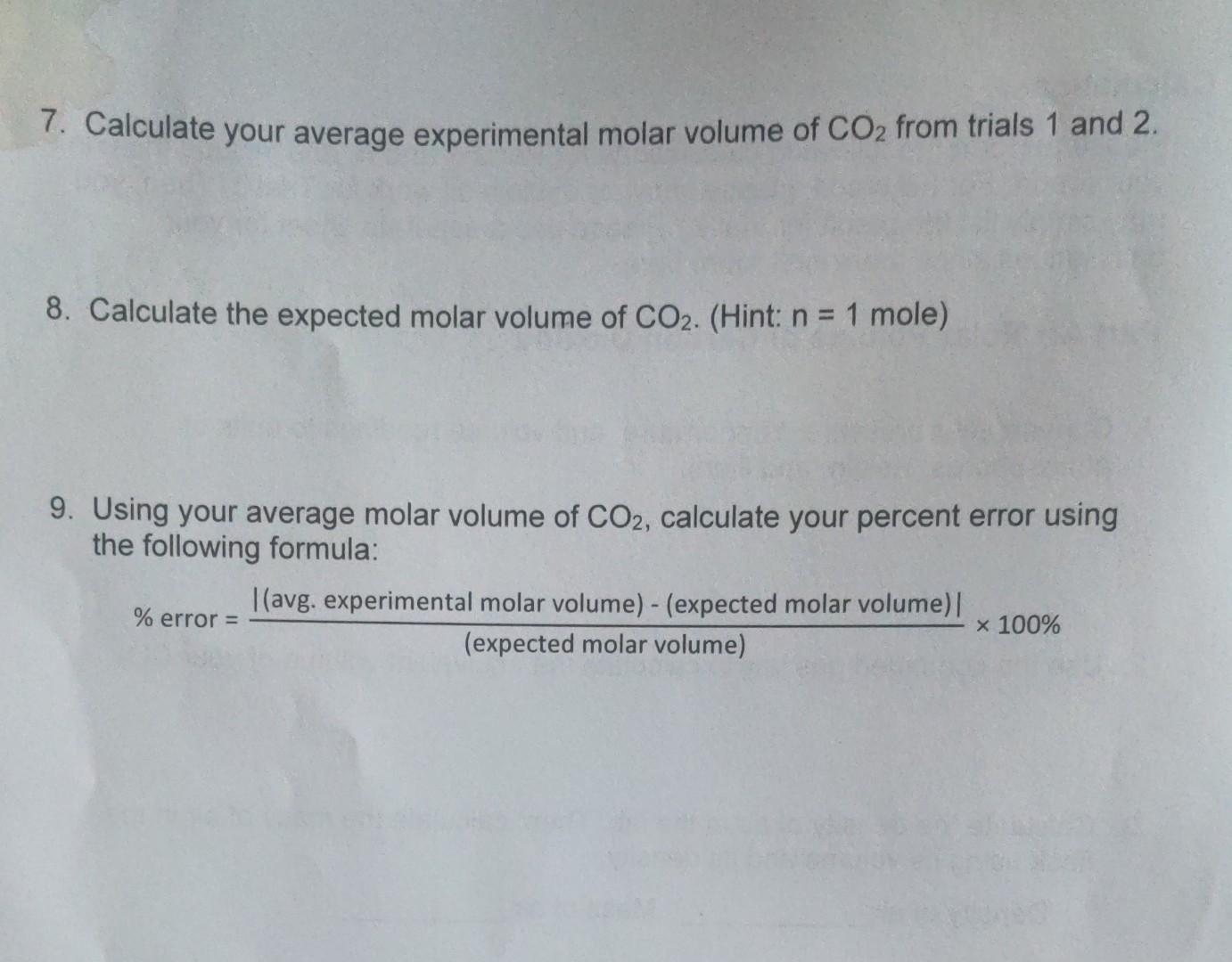 Solved Experiment 9: Gas Laws DATA SHEET Part A: Molar | Chegg.com