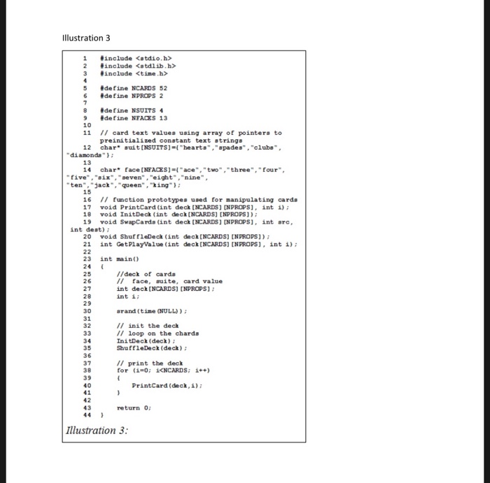 Solved Illustration 3 include 1 #include #include 2 3 | Chegg.com
