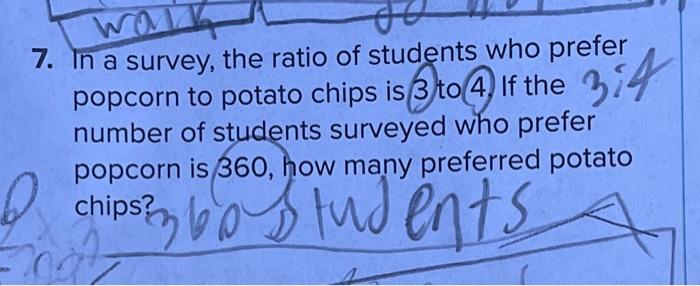 Solved In a survey, the ratio of students who prefer popcorn | Chegg.com