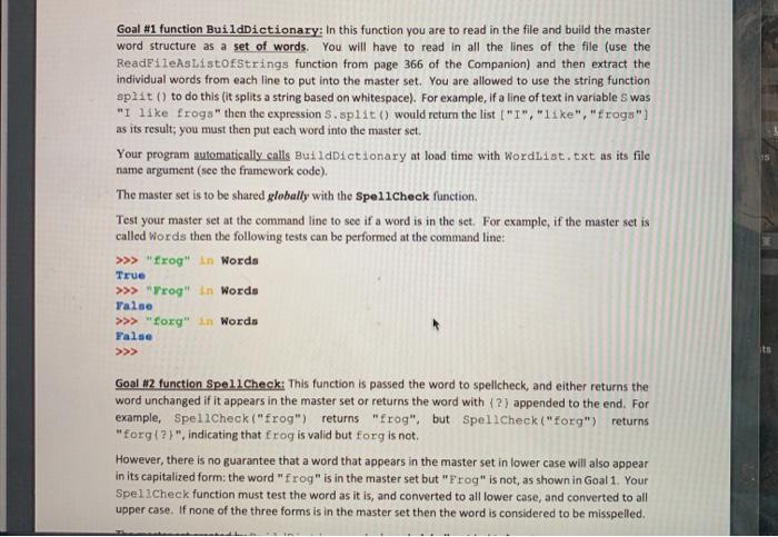 COMPSCI 119 LAB #3 - Spell Check This assignment | Chegg.com