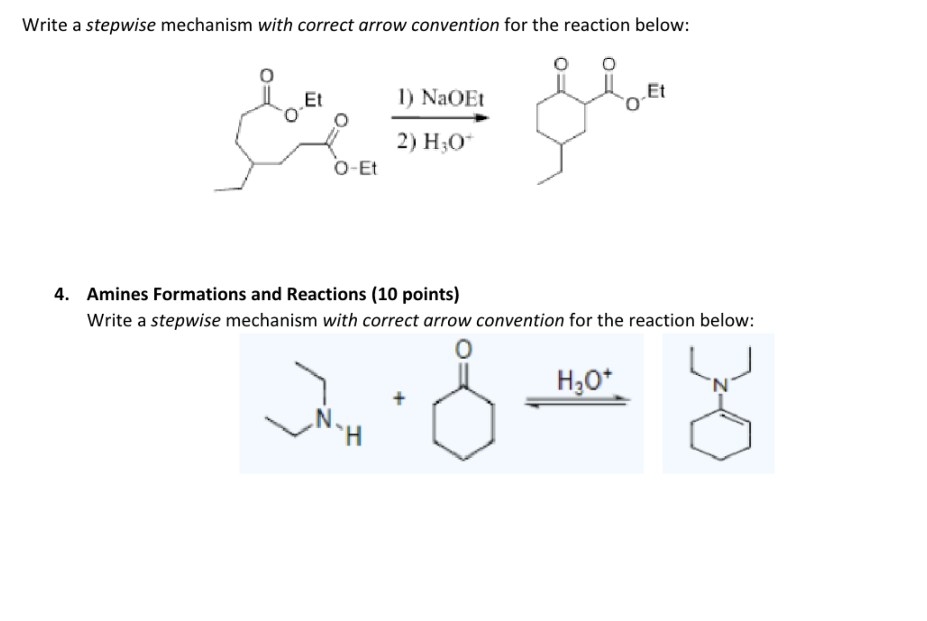 Solved Write a stepwise mechanism with correct arrow | Chegg.com