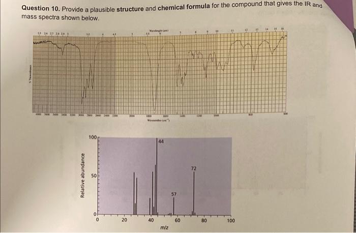 Solved Question 8. Provide a plausible structure and | Chegg.com