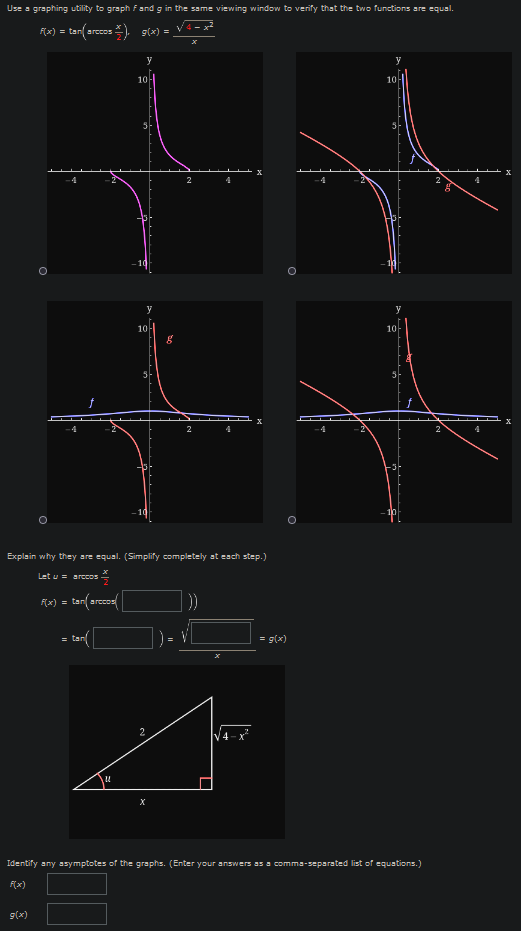 Solved Use a graphing utility to graph f ﻿and g ﻿in the same | Chegg.com
