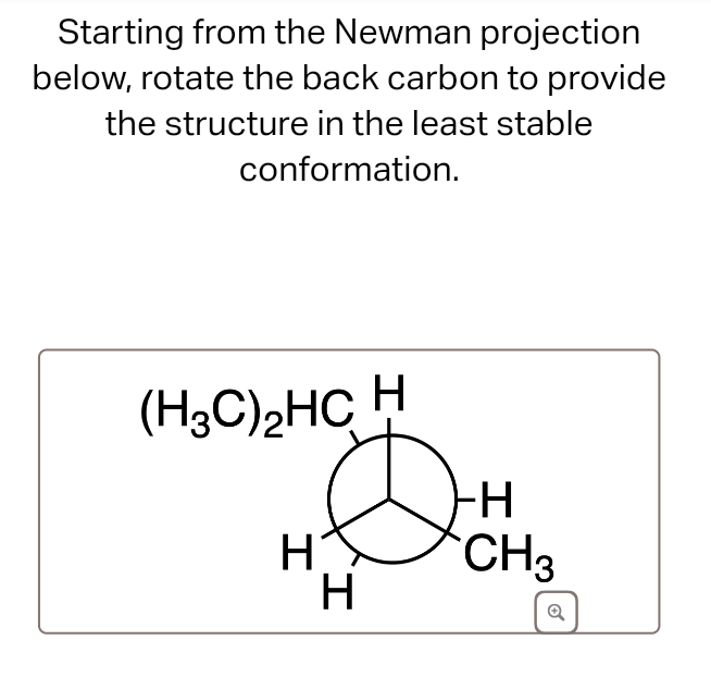 Solved Starting from the Newman projection Starting from the | Chegg.com