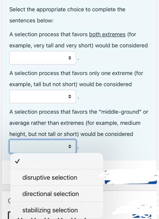 Solved Select the appropriate choice to complete the | Chegg.com
