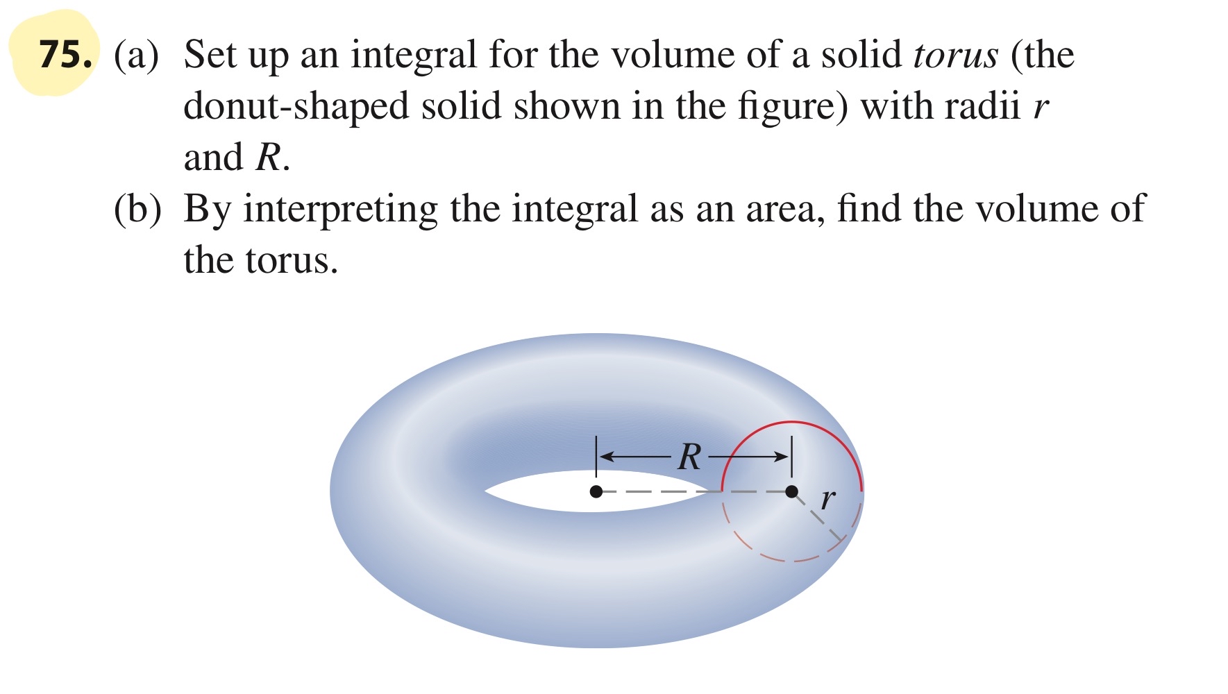 Solved (a) ﻿Set up an integral for the volume of a solid | Chegg.com