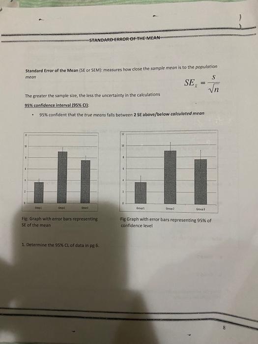 Solved BIOSTATISTICS- Learning Objectives: Able to | Chegg.com