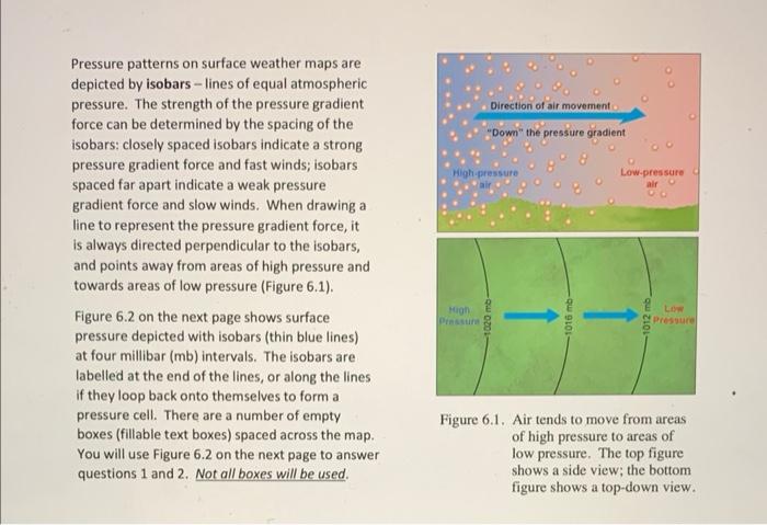 Solved Pressure patterns on surface weather maps are | Chegg.com
